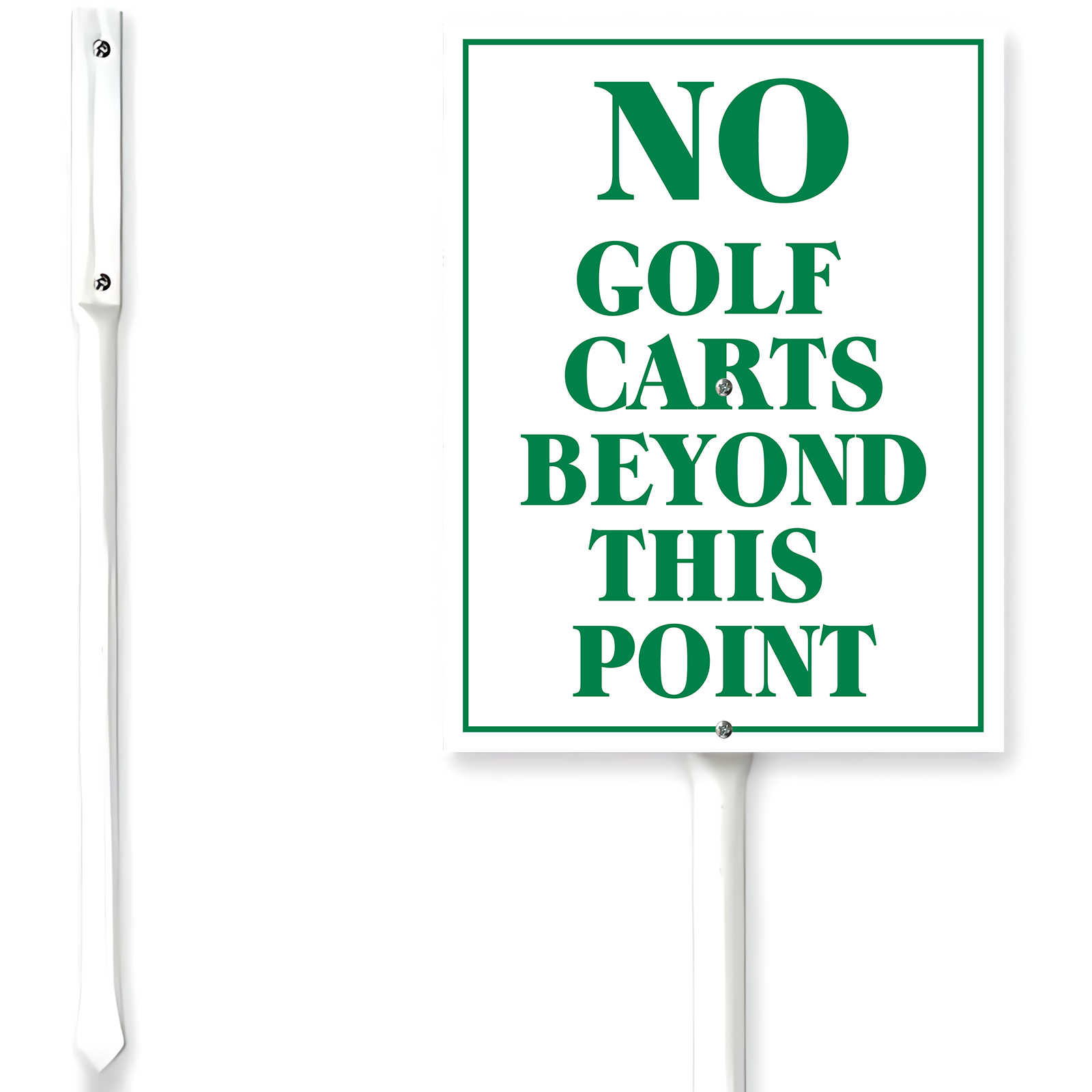 Kurmntregon Golf Sign With Stake No Golf Carts Beyond This Point ...