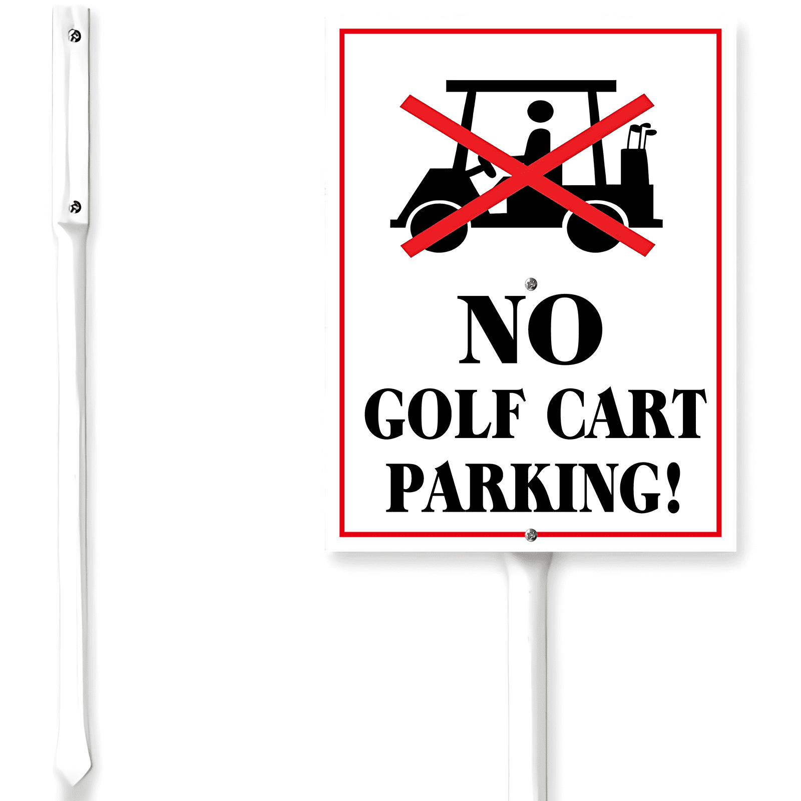 Kurmntregon Golf Sign With Stake No Golf Carts Parking Sign Lawn With ...