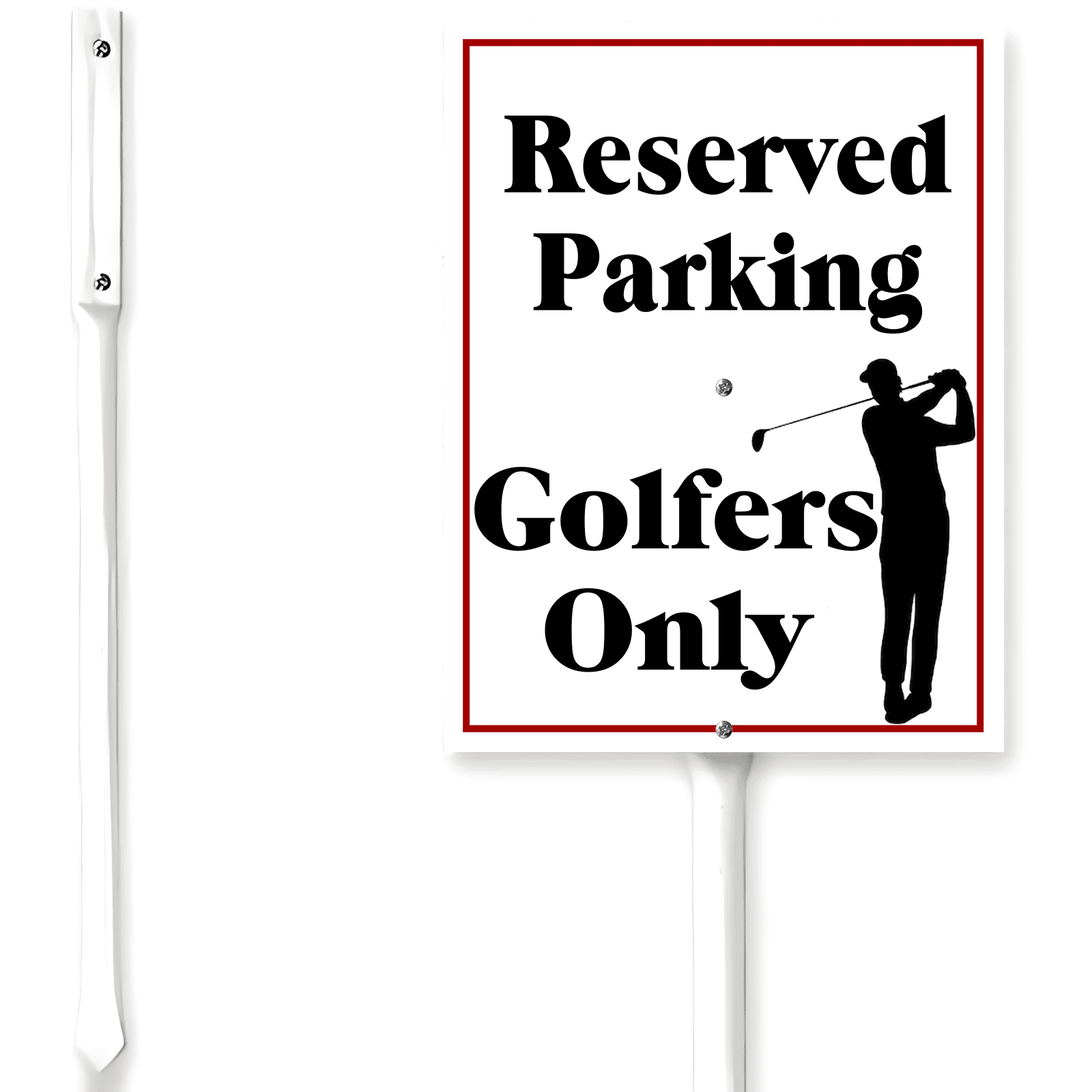 Kurmntregon Golf Sign With Stake Reserved Parking Golfers Only Parking ...