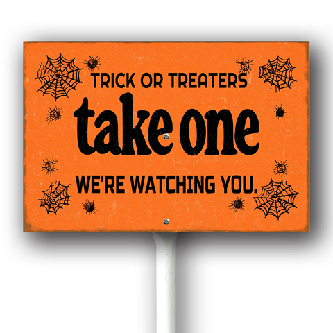 Kurmntregon Halloween Candy Take One Yard Sign With Stake Trick Or ...