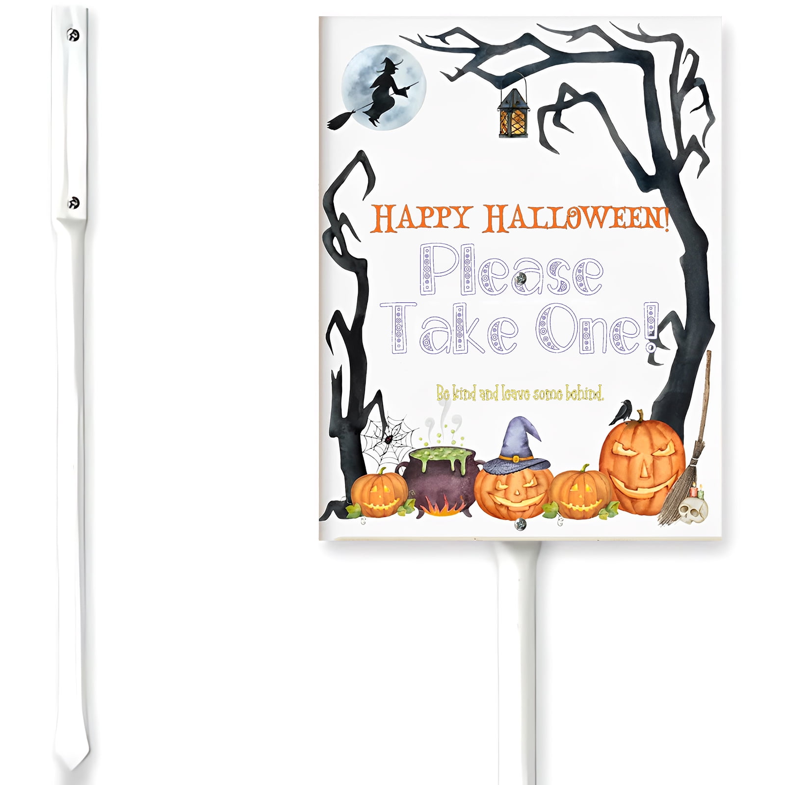 Kurmntregon Halloween Decorations Yard Signs Stakes Please Pick One Be ...