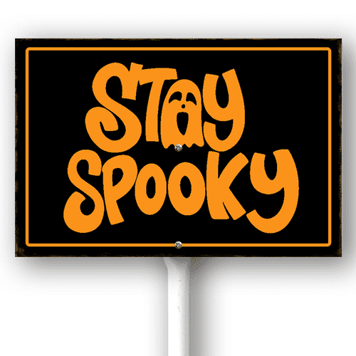 Kurmntregon Halloween Outdoor Yard Signs Halloween Lawn Stakes Scary ...