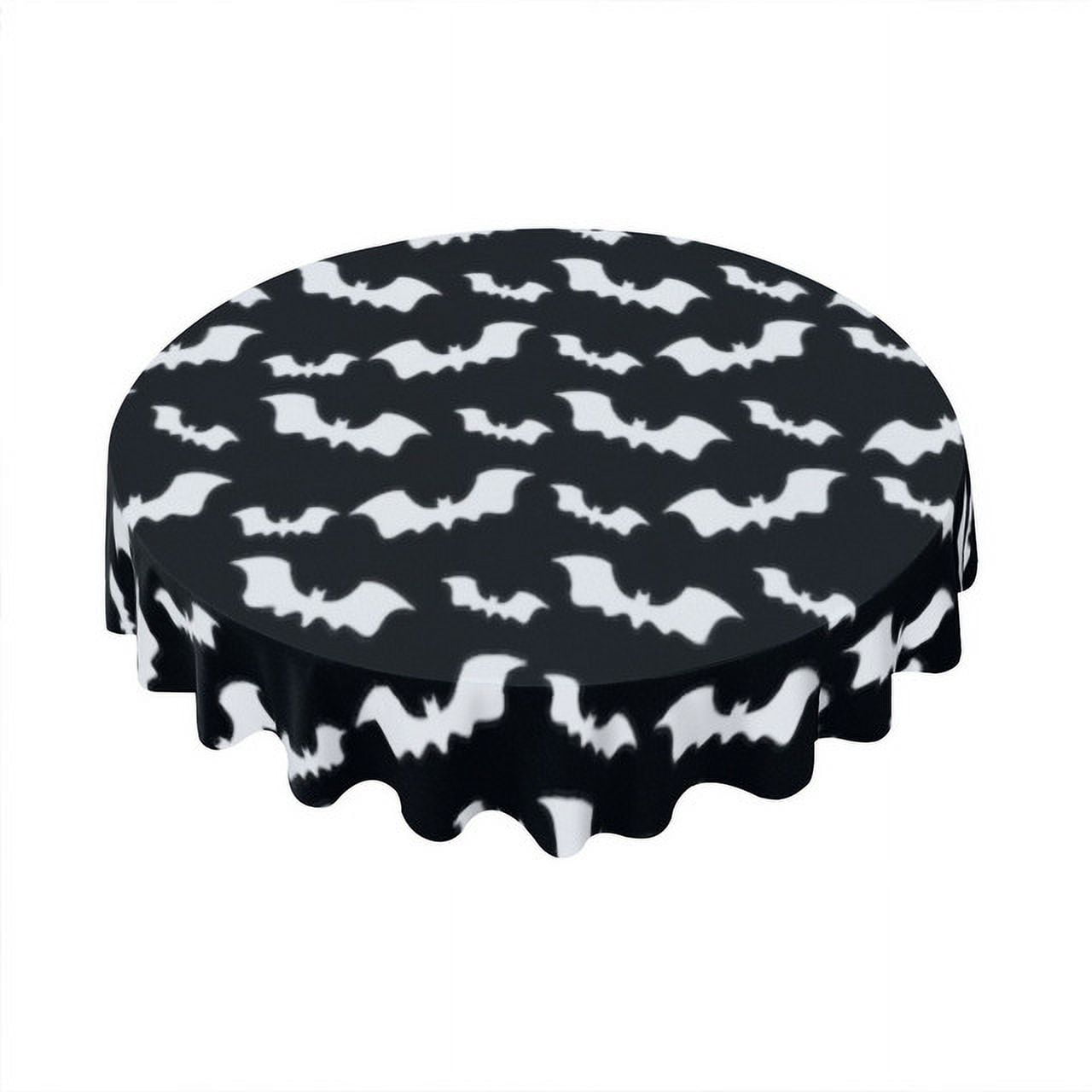 Kurmntregon Halloween Tablecloth Bat Pumpkin Scary Ghost Halloween ...