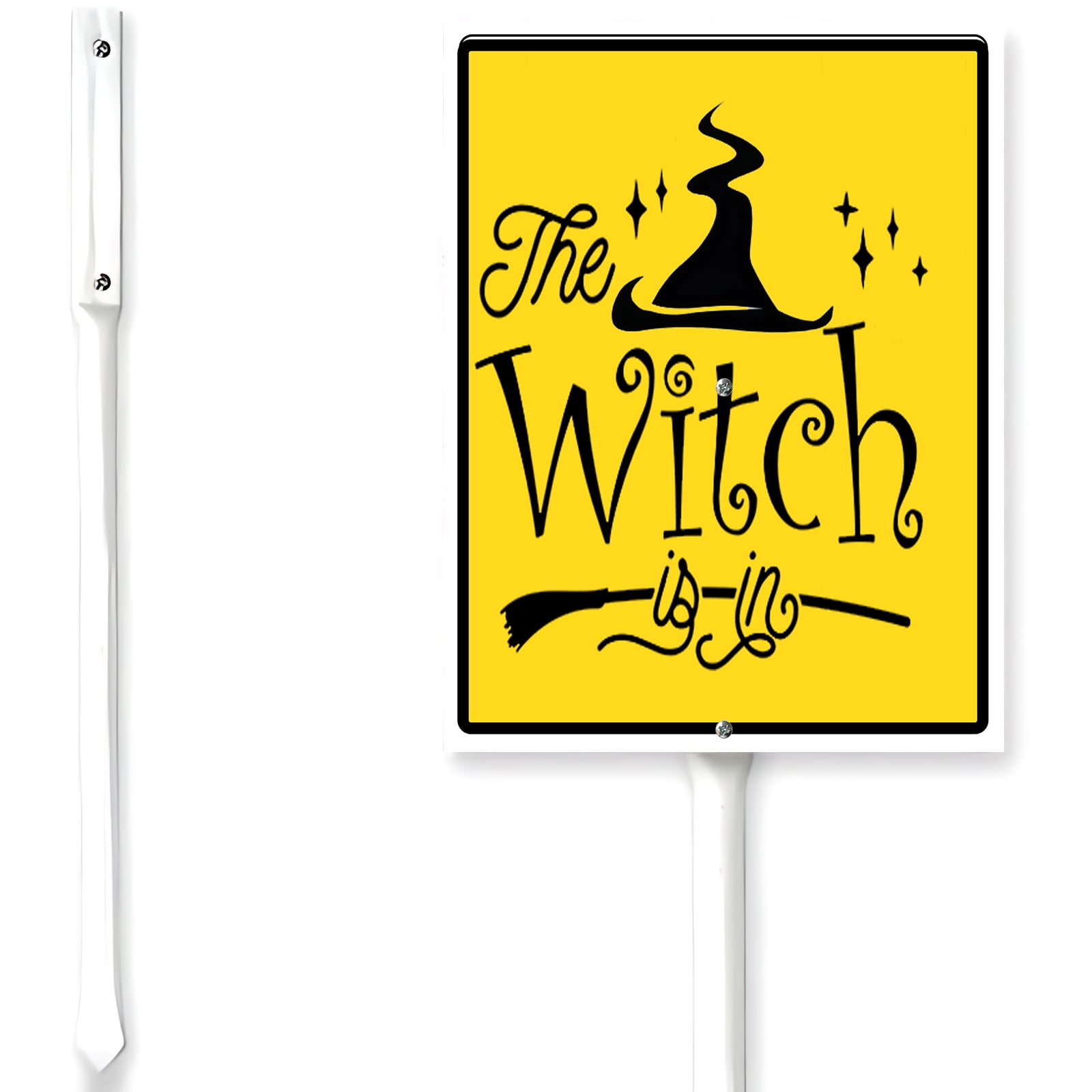 Kurmntregon Halloween Yard Decorations Outdoor The Witch Is In Aluminum ...