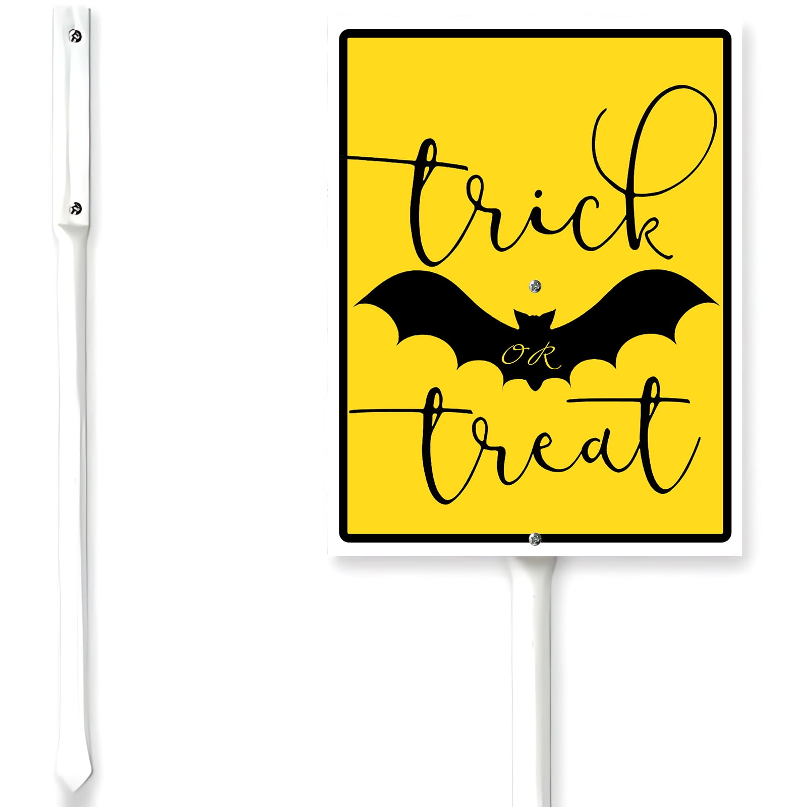 Kurmntregon Halloween Yard Signs With Stakes Trick Or Treat Aluminum ...