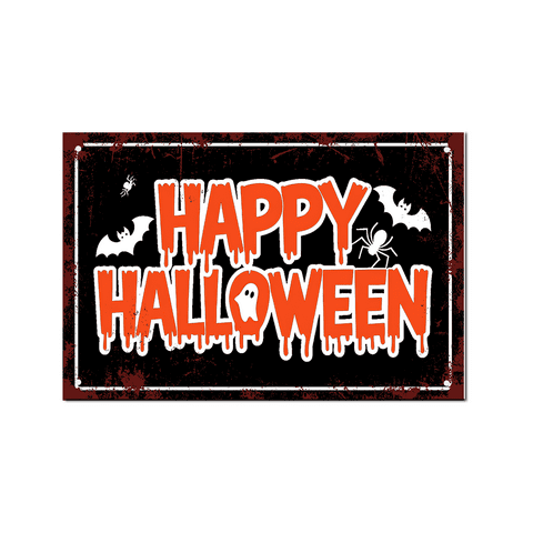 Kurmntregon Halloween metal sign Halloween wall aluminium signs scary ...
