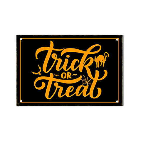 Kurmntregon Halloween metal sign Halloween wall aluminium signs scary ...