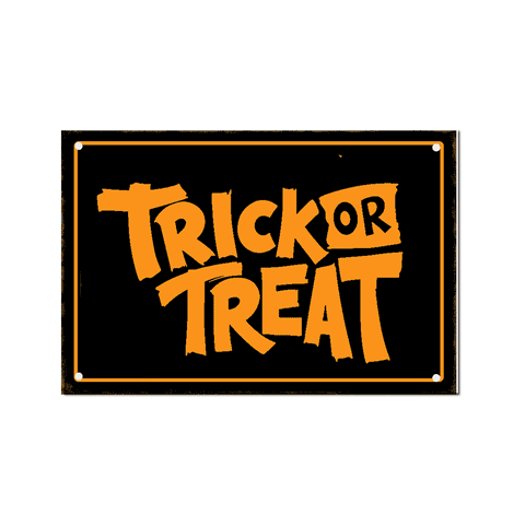 Kurmntregon Halloween metal sign Halloween wall aluminium signs scary ...