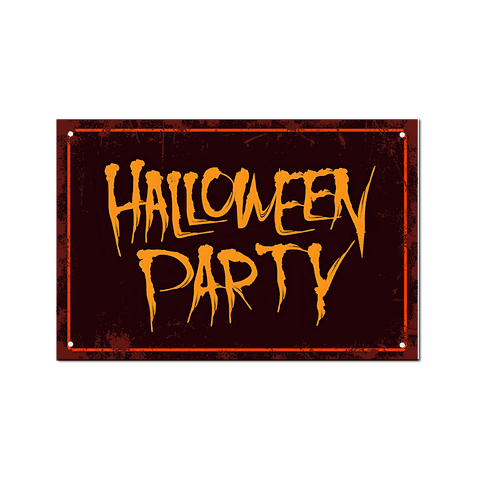 Kurmntregon Halloween metal sign Halloween wall aluminium signs scary ...