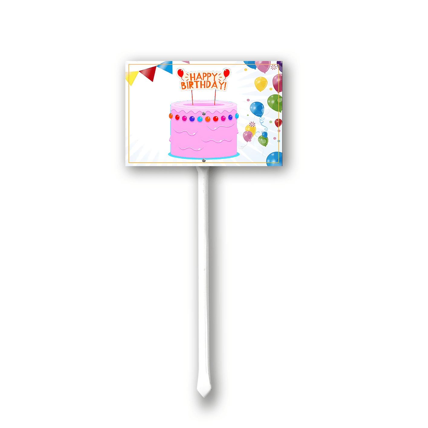 Kurmntregon Happy Birthday Lawn Sign With Stakes Happy Birthday Outdoor ...