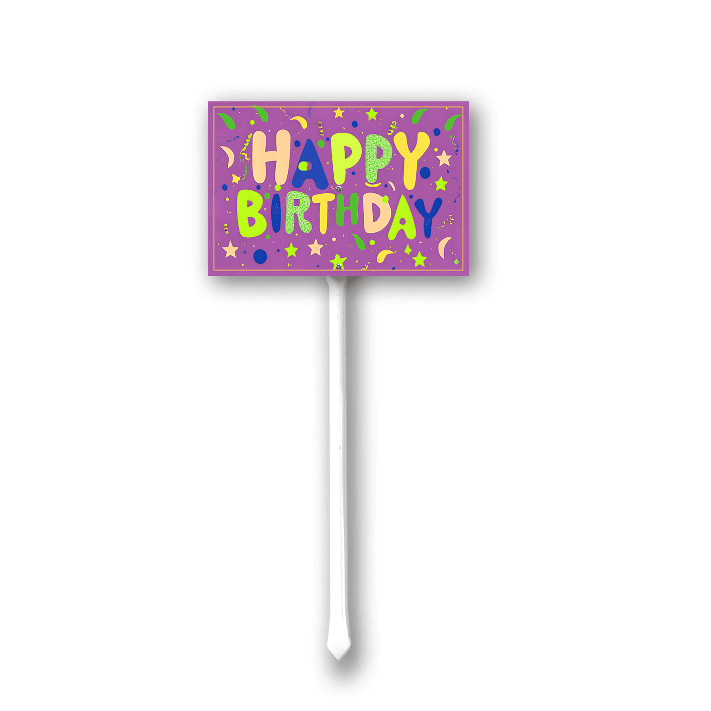 Kurmntregon Happy Birthday Outdoor Sign With Stakes Happy Birthday ...