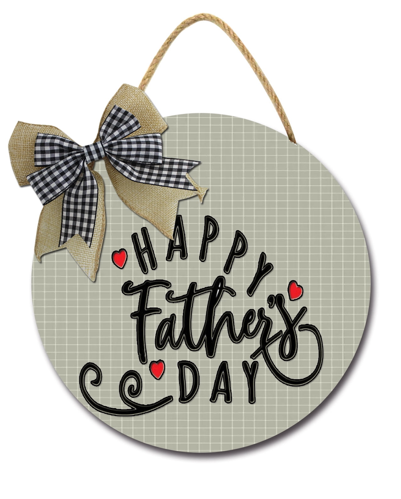 Kurmntregon Happy Fathers Day Door Sign Fathers Day Signs For Dad Sign ...
