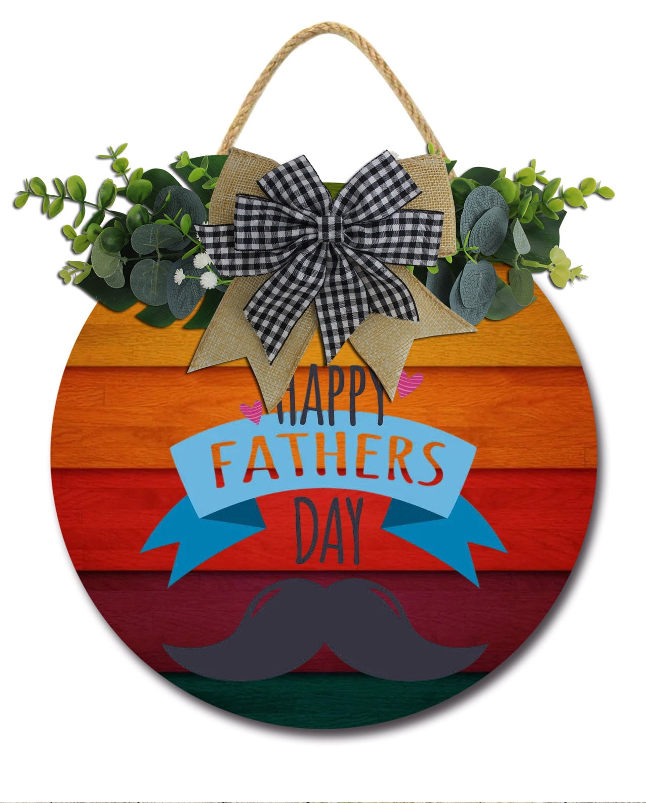 Kurmntregon Happy Fathers Day Front Door Sign Happy Fathers Day Sign ...