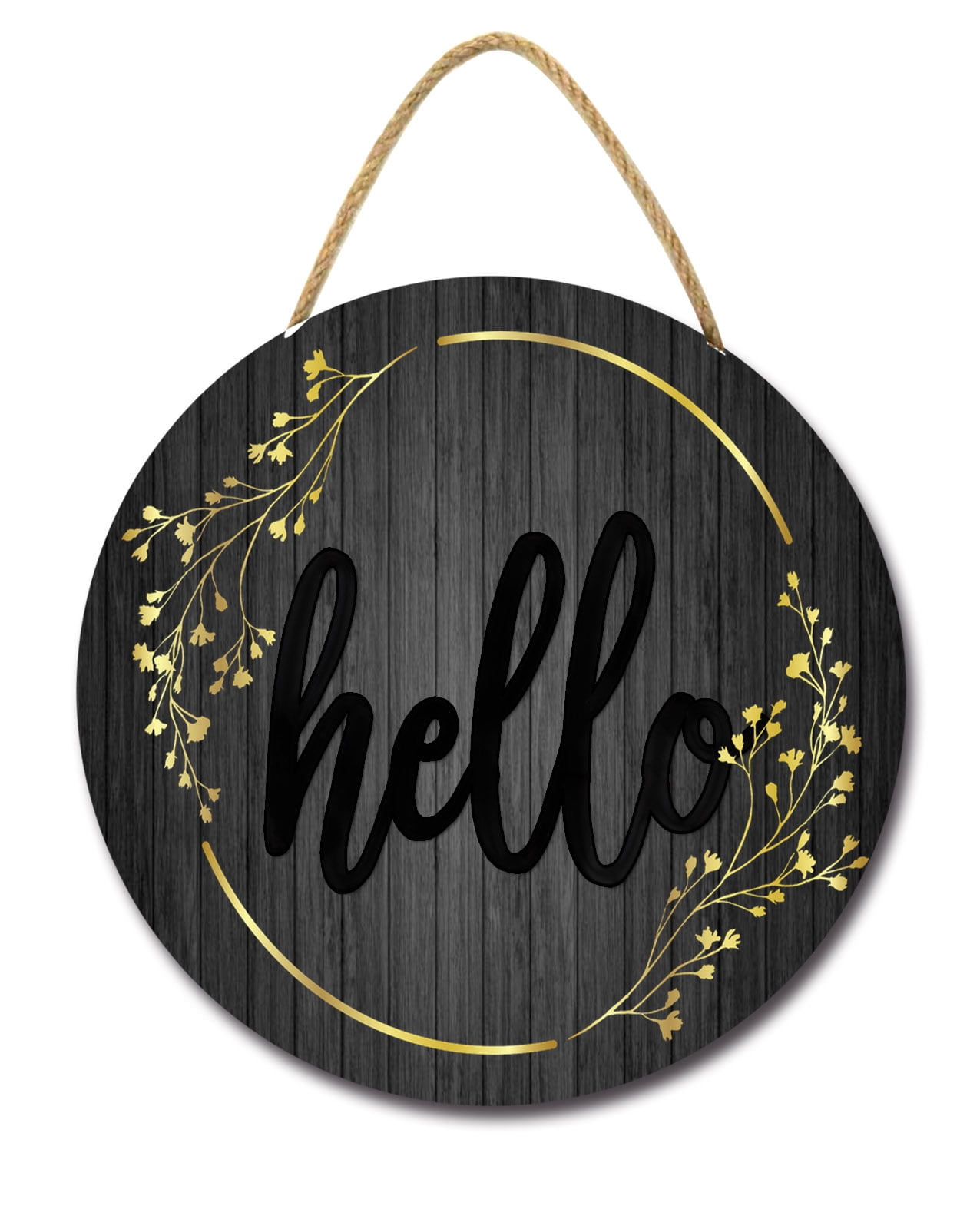 Kurmntregon Hello Sign For Front Door Hello Summer Sign Sign For Front ...