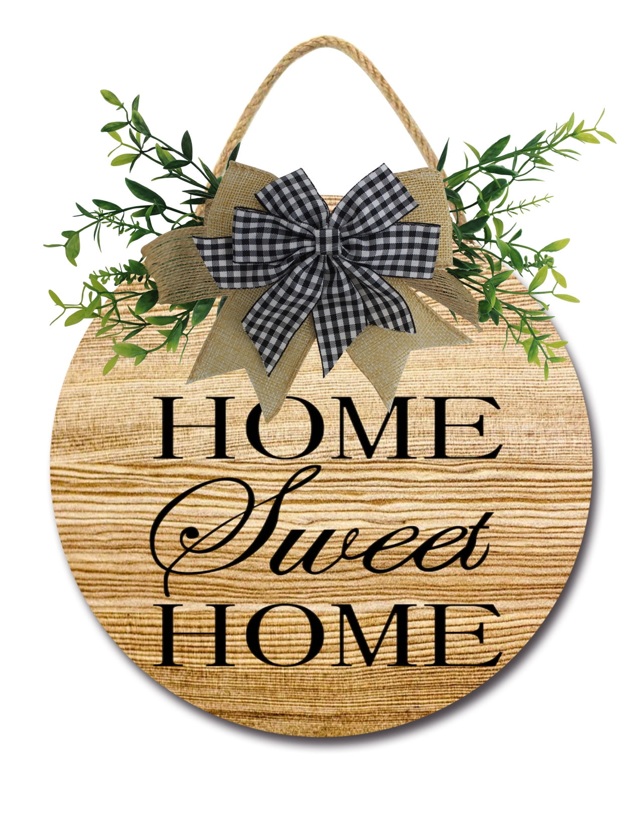 Kurmntregon Home Sweet Decor Model 355 Sign For Front Door - Round ...