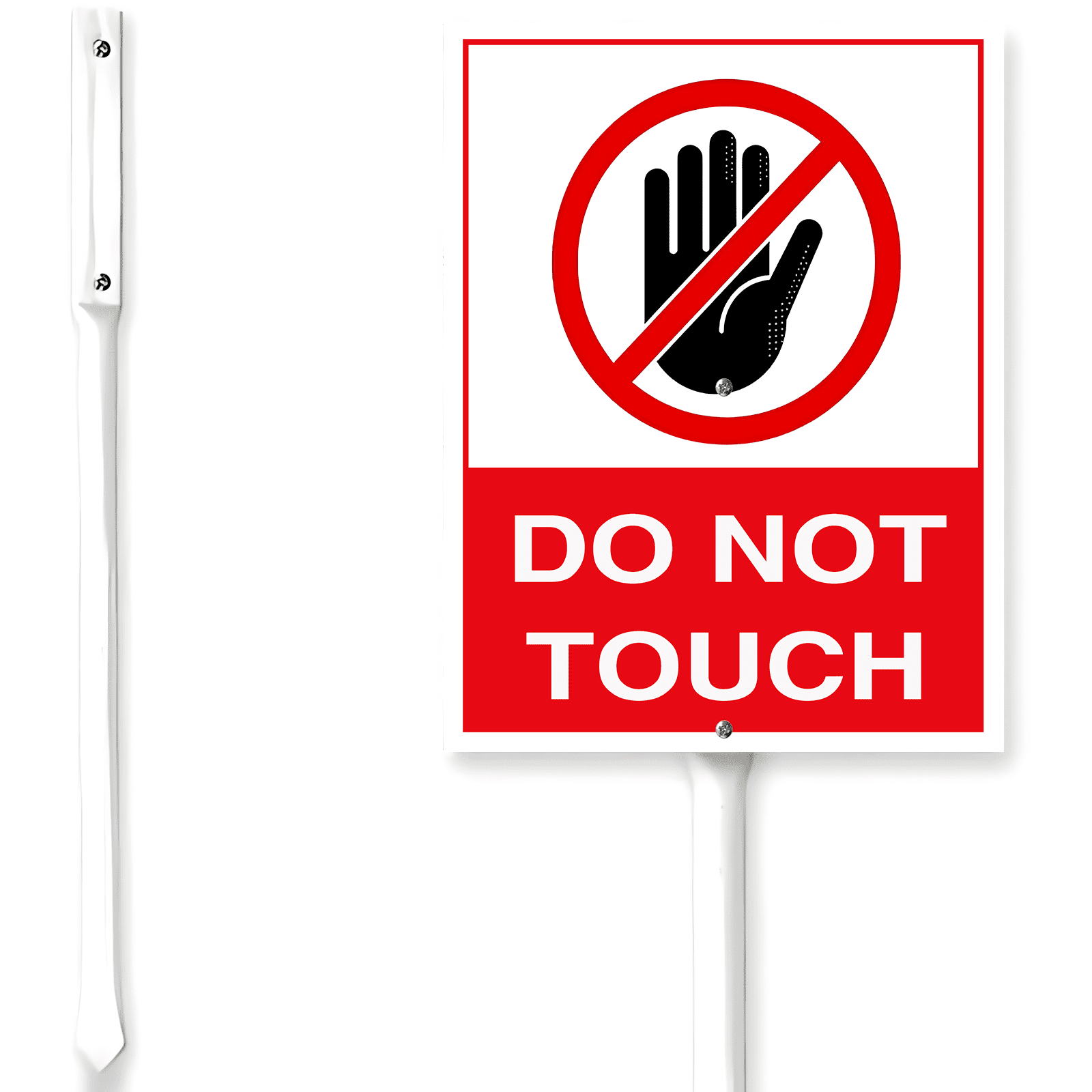 Kurmntregon Do Not Touch Sign With Stake Do Not Touch Yard Sign Caution ...
