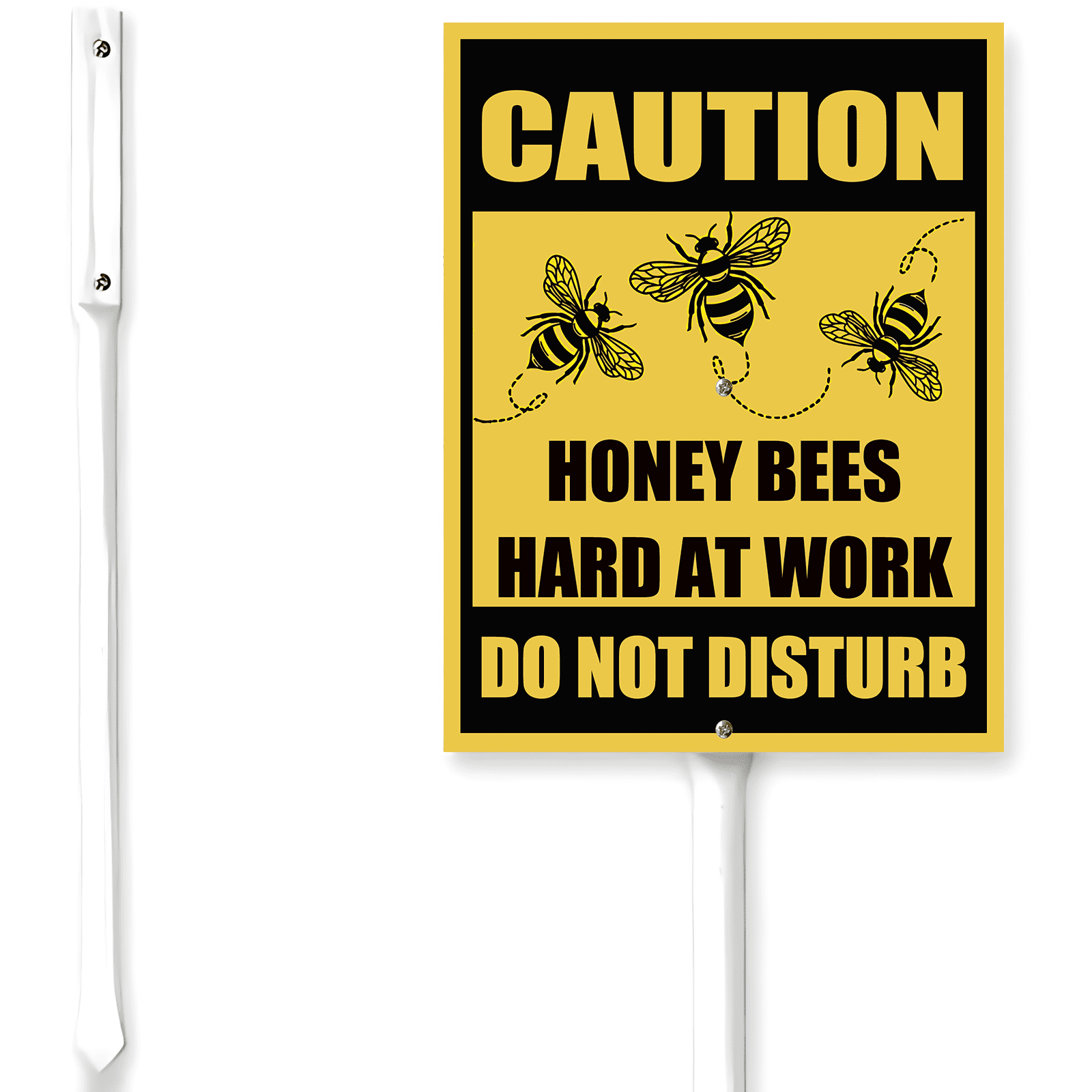 Kurmntregon Honey Bees Hard At Work,Do Not Disturb Sign For Yard With ...