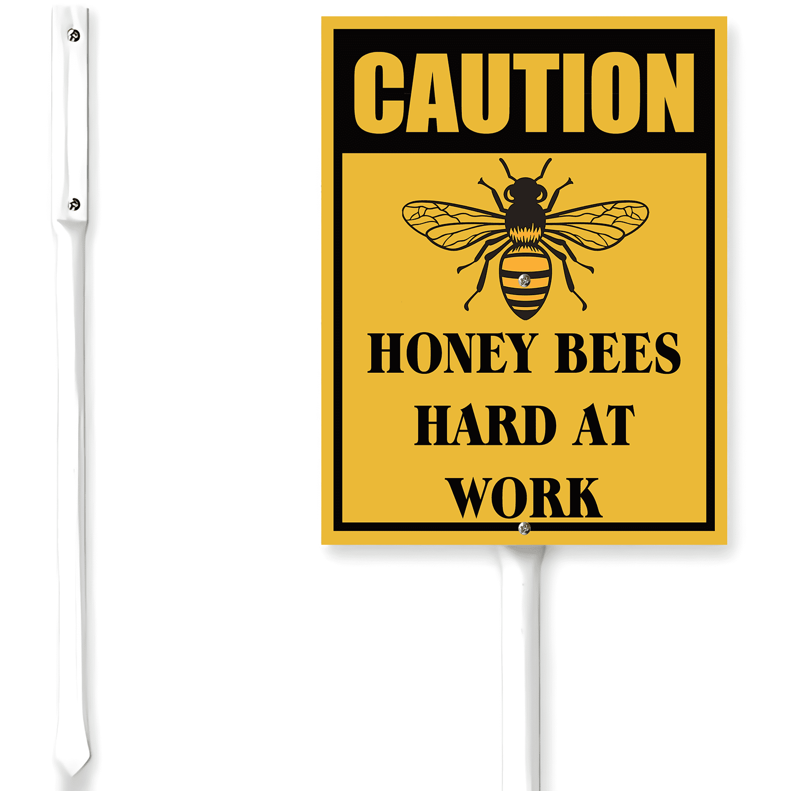 Kurmntregon Honey Bees Hard At Work Sign For Yard With Stake Garden ...