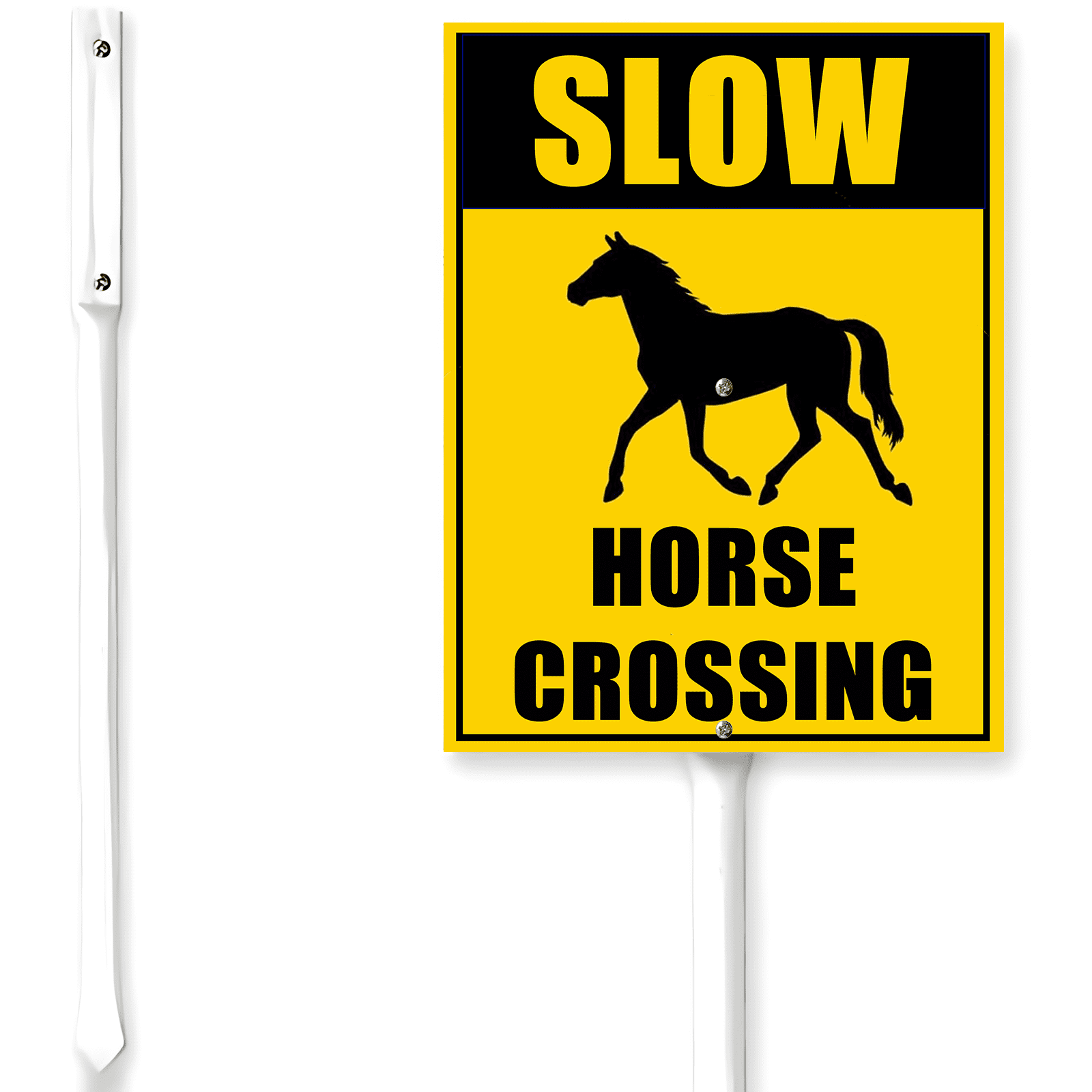 Kurmntregon Horse Crossing Sign With Stake Slow Down Sign For ...