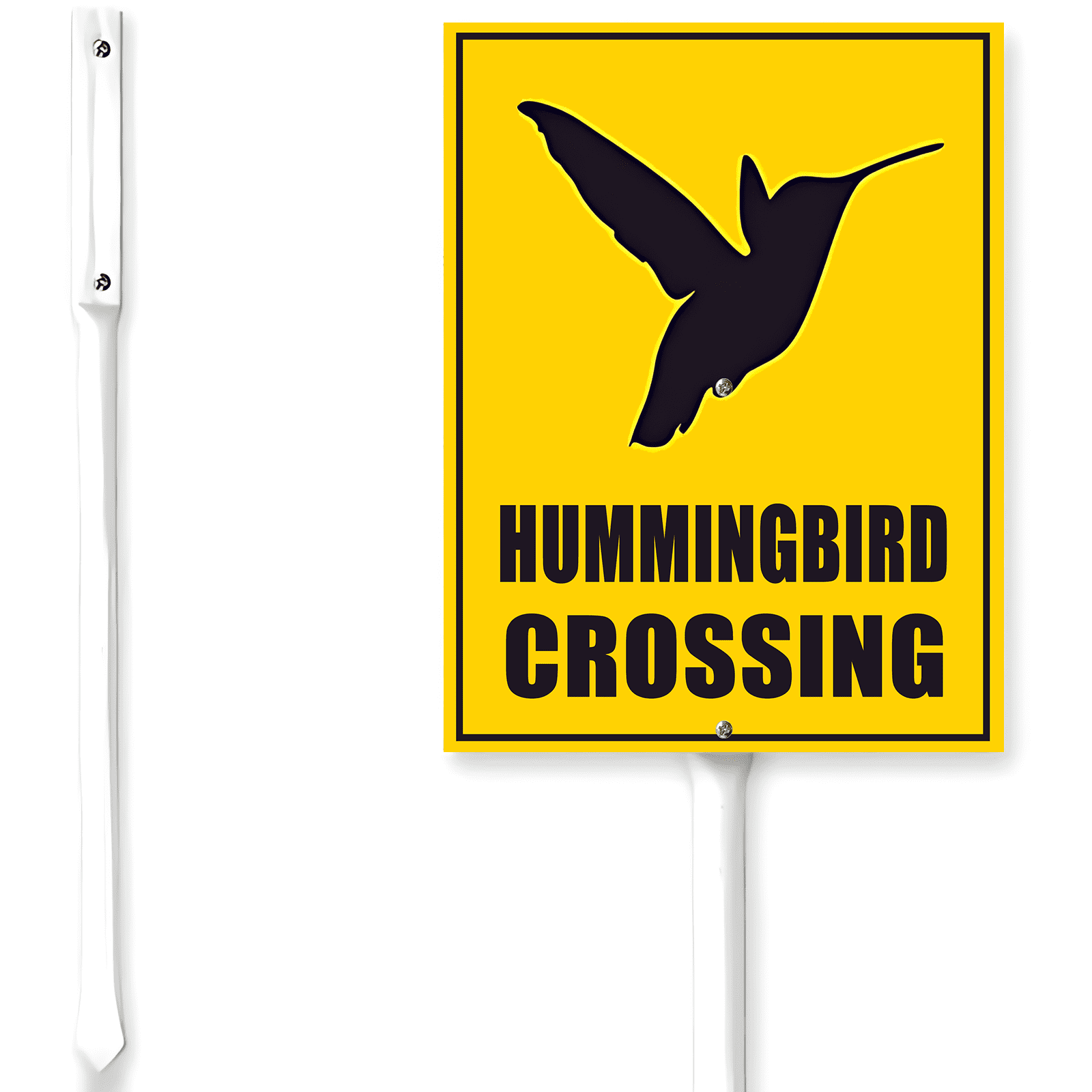 Kurmntregon Hummingbird Crossing Sign With Stake Slow Down Sign For ...