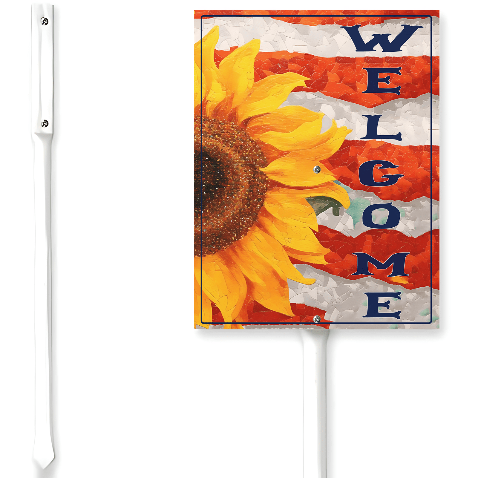 Kurmntregon Independence Day Welcome Sign With Stake Outdoor Lawn Sign ...