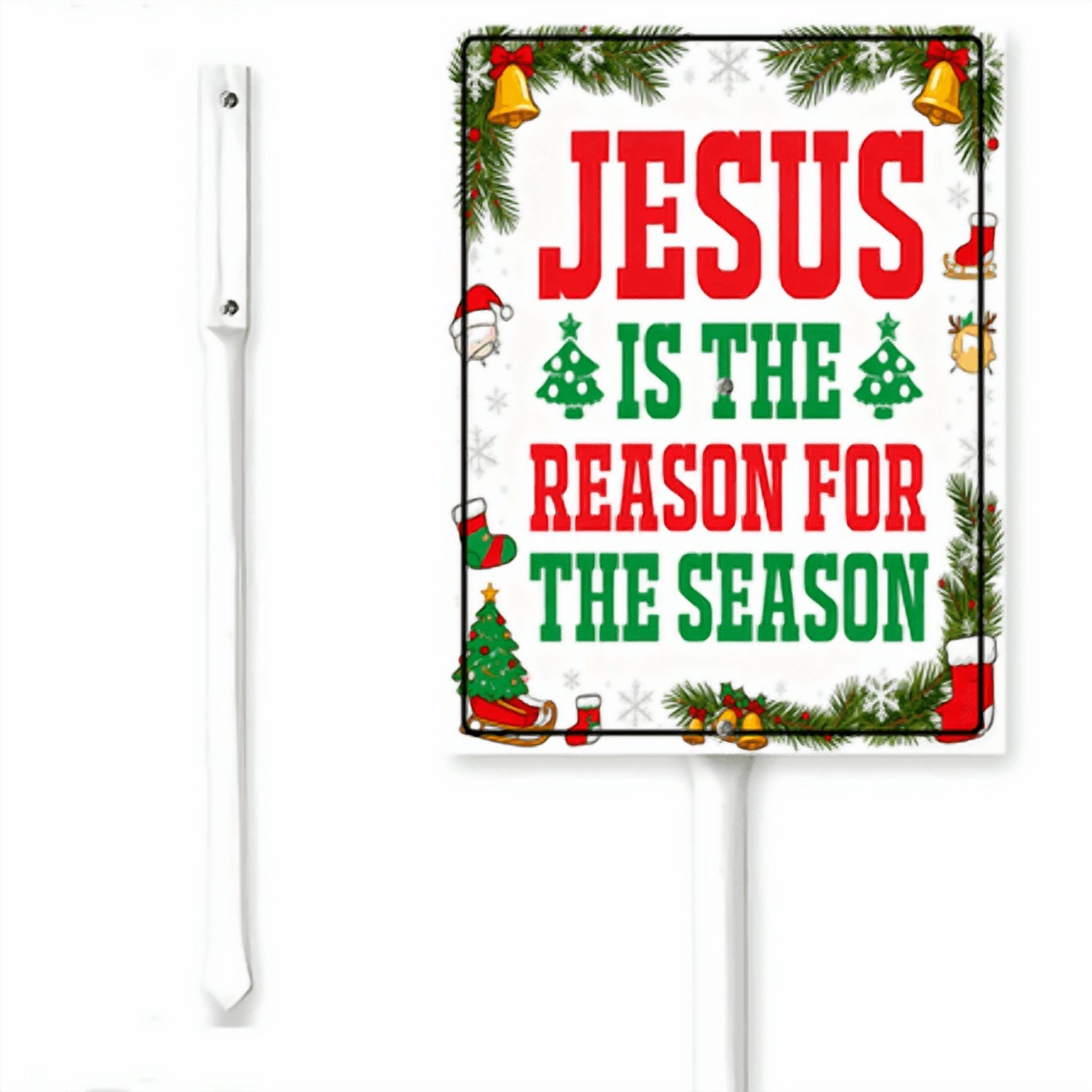 Kurmntregon Jesus Yard Sign With Stake Christmas Jesus Is The Reason ...