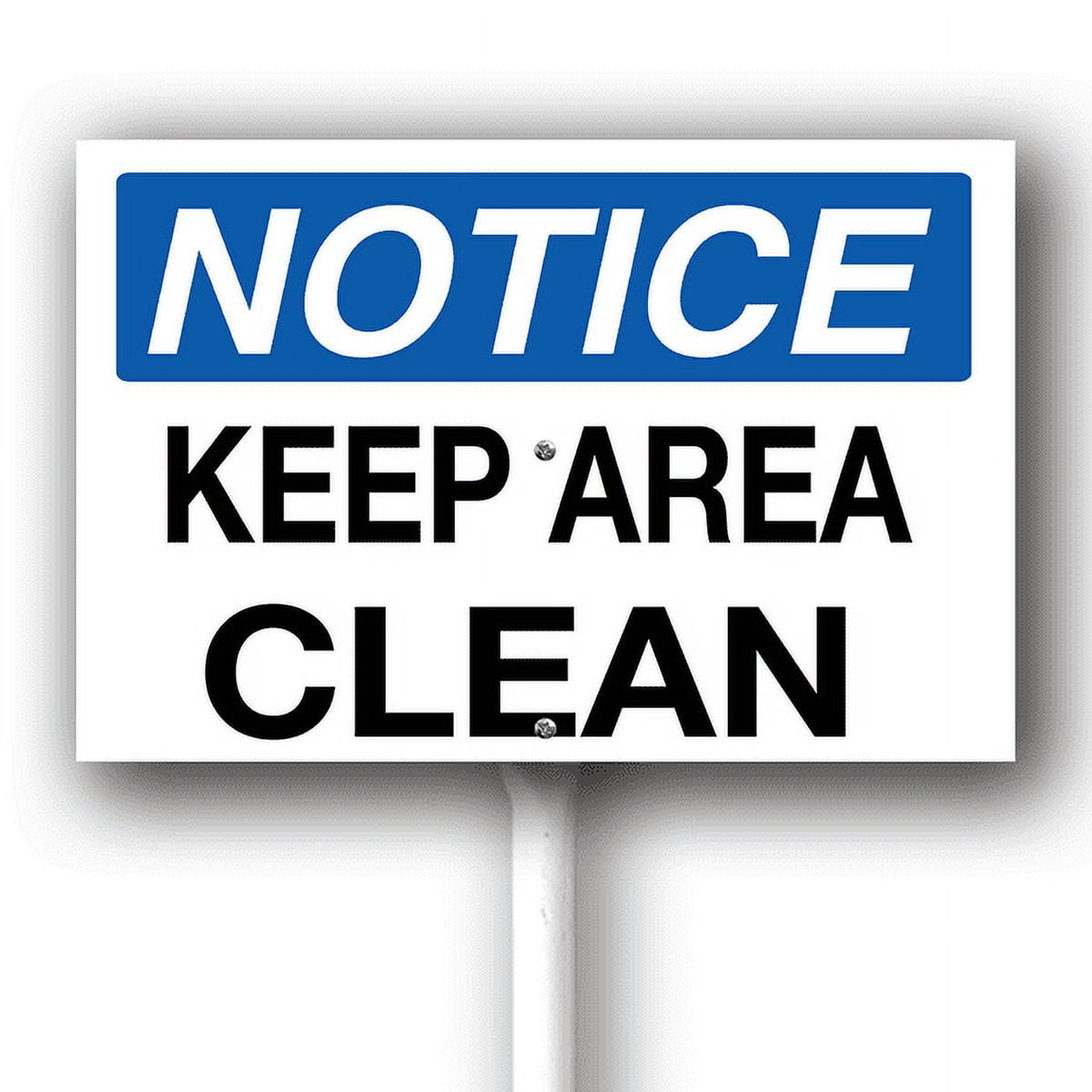 Kurmntregon Keep Area Clean Sign With Stake For Yard Security Notice ...