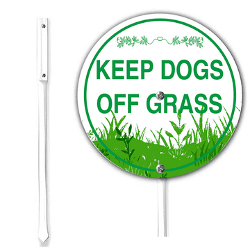 Kurmntregon Keep Dogs Off Grass Yard Sign With Stake No Pet Allowed ...