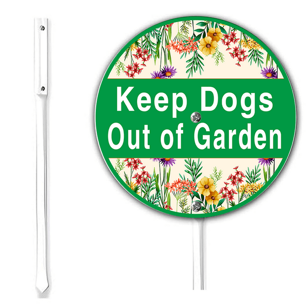 Kurmntregon Keep Dogs Out Of Garden Sign With Stake No Pet Allowed Yard ...