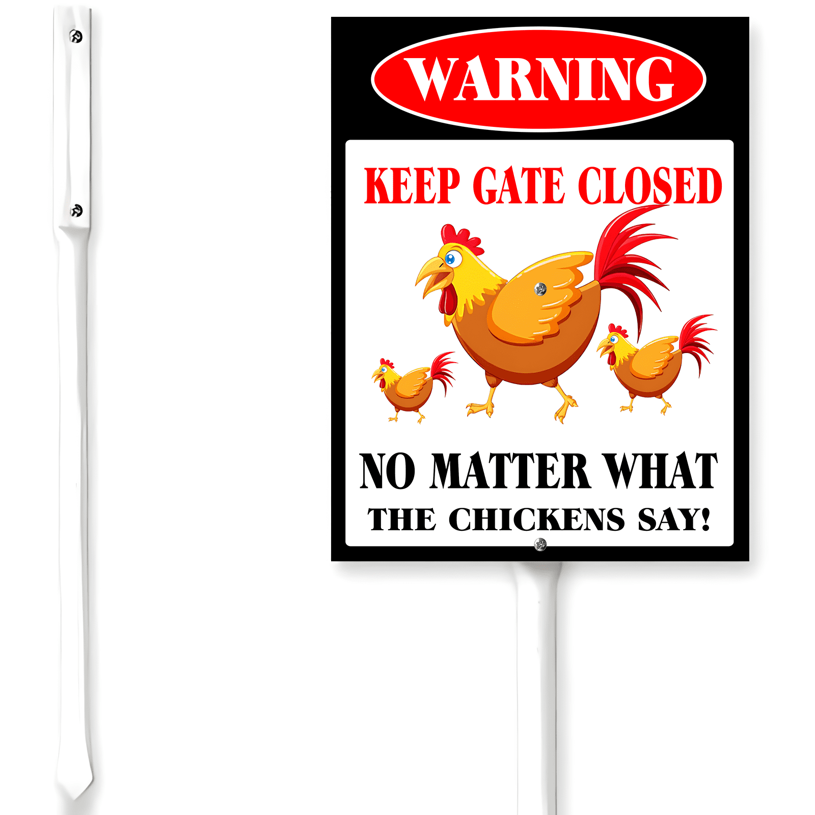 Kurmntregon Keep Gate Closed Sign With Stake Keep Gate Closed Yard Sign ...