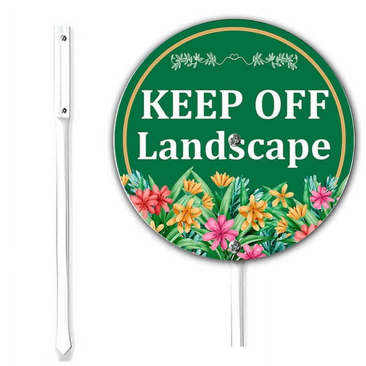 Kurmntregon Keep Off Landscape Yard Sign With Stake No Trespassing ...