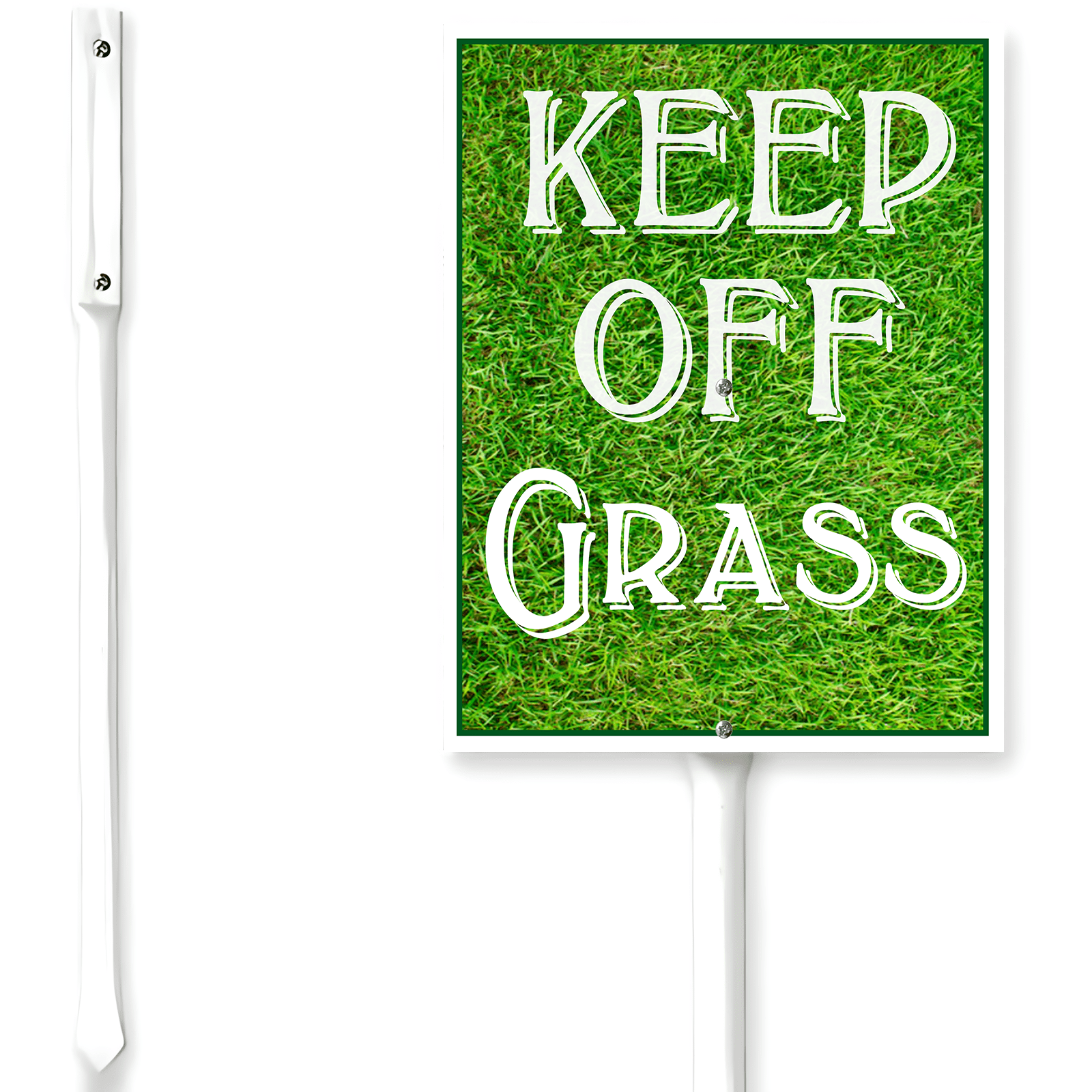 Kurmntregon Keep Off Grass Sign With Stake Stay Off Lawn Yard Sign ...