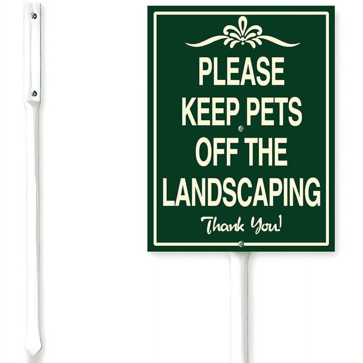Kurmntregon Keep Pets Off The Landscaping Sign With Stake No Dog Poop ...