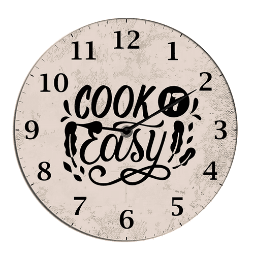 Kurmntregon Kitchen Wall Clock Cook It Easy Wall Clock Wall Clock ...