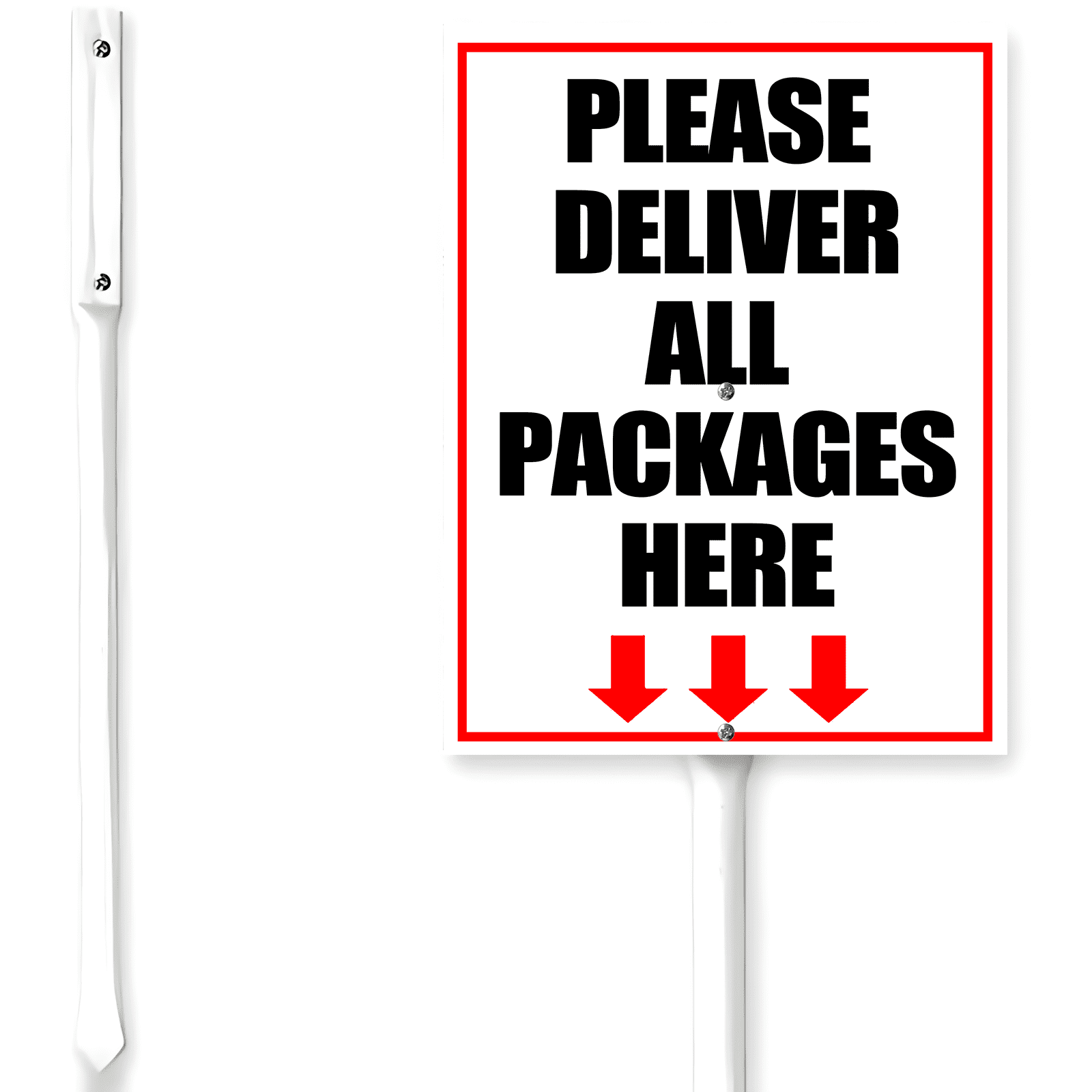 Kurmntregon Leave Packages Here Sign With Stake Package Delivery Sign ...