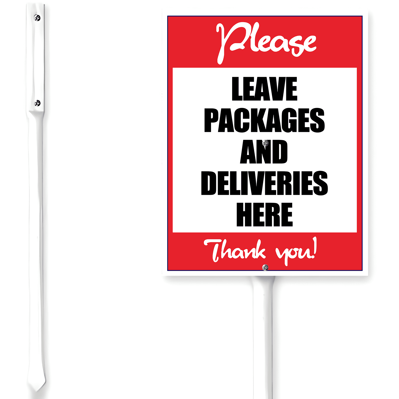 Kurmntregon Leave Packages Here Sign With Stake Package Delivery Decor ...