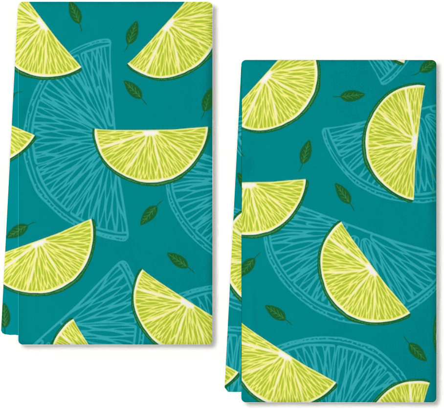 Kurmntregon Lemon Kitchen Hand Towels Fruit Hand Towels For Kitchen ...