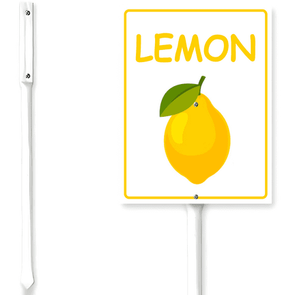 Kurmntregon Lemon Sign With Stake Vegetable Garden Marker For Yard ...