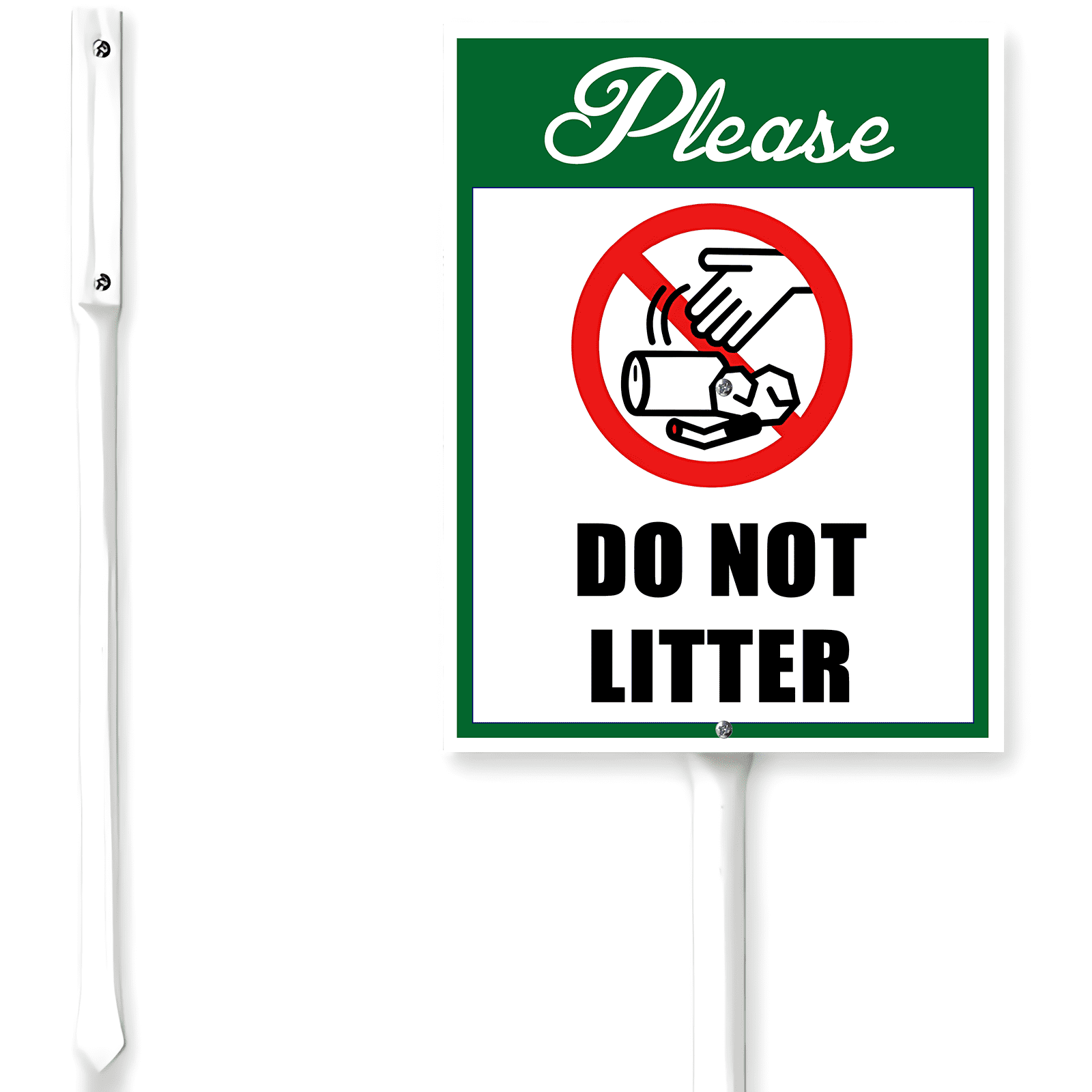 Kurmntregon Do Not Letter Sign With Stake Caution Street Notice Sign ...