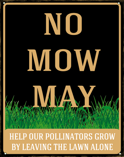 Kurmntregon No Mow May Aluminum Sign No Mow Zone Garden Business ...
