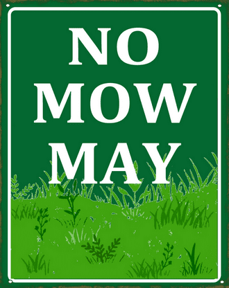 Kurmntregon No Mow May Aluminum Sign No Mow Zone Garden Plant Herb ...