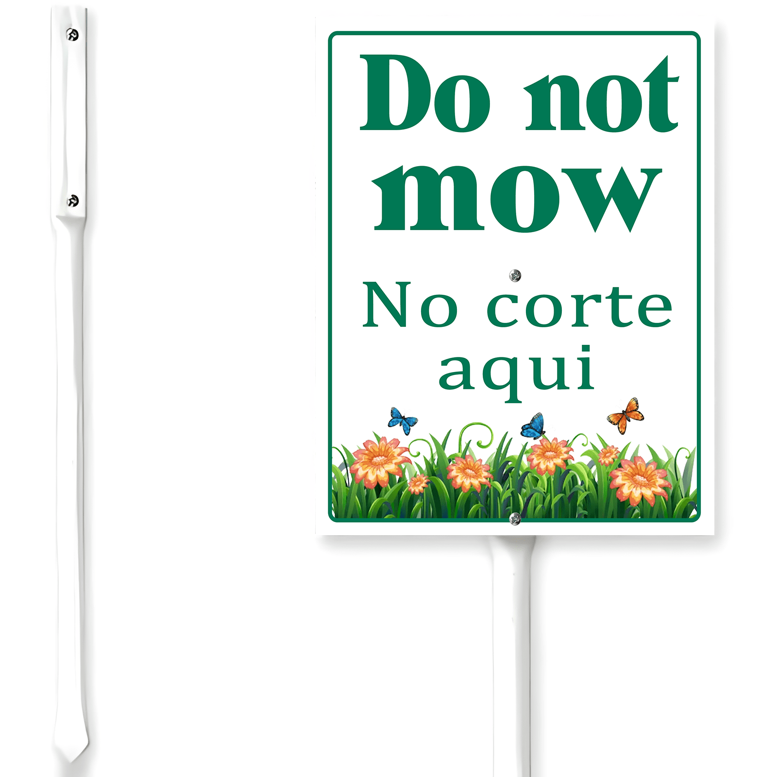 Kurmntregon Do Not Mow Sign With Stake No Mowing Garden Yard Sign 320 ...