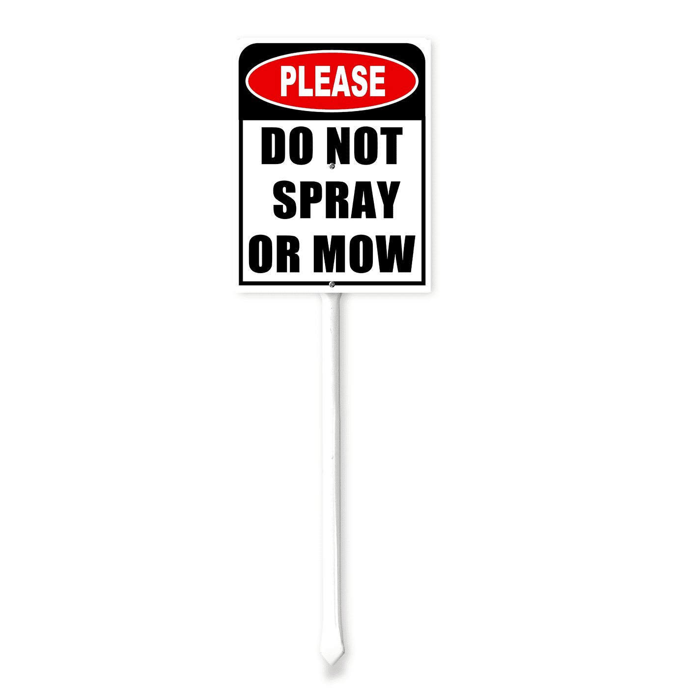 Kurmntregon Do Not Mow Sign For Yard With Stake Do Not Spray Sign 8x12 ...