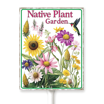 Kurmntregon Native Plant Garden Sign With Stake Pollinator Wildlife ...