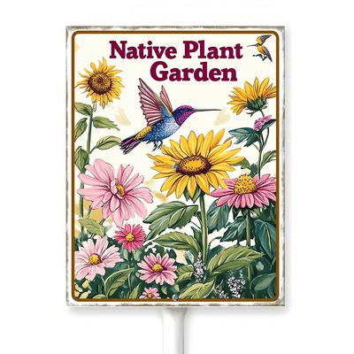 Kurmntregon Native Plant Garden Sign With Stake Pollinator Wildlife ...