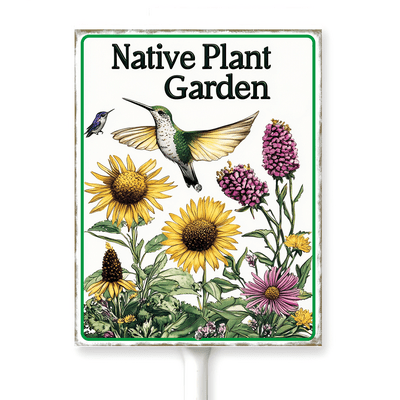 Kurmntregon Native Plant Garden Sign With Stake Pollinator Wildlife ...