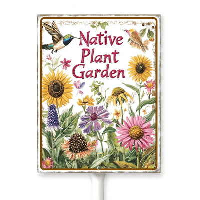 Kurmntregon Native Plant Garden Sign With Stake Pollinator Wildlife ...