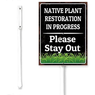 Kurmntregon Native Plant Restoration In Progress,Please Stay Out Yard ...
