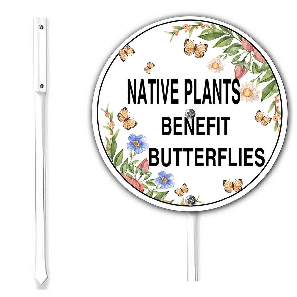 Kurmntregon Native Plants Benefit Butterflies Yard Sign With Stake ...