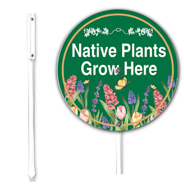 Kurmntregon Native Plants Grow Here Yard Sign With Stake Pollinator ...